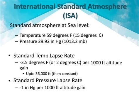 Atmosphere Aviation Science Density Temperature Pptx