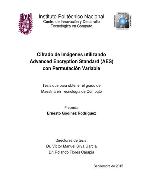 Cifrado De Imágenes Utilizando Advanced Encryption Standard Aes Con