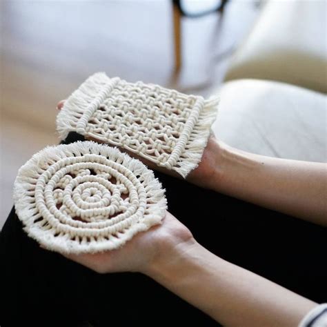 인천마크라메 인천공방 Kyeol Macrame Sur Instagram 티코스터 첫수업🤗 사각형과 원형 두가지를 배우실 수 있는 마크라메 티코스터 원데이클래스😙 멸리서