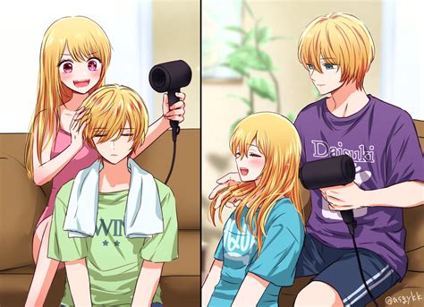 Hoshino Ruby And Hoshino Aquamarine Oshi No Ko Drawn By Asgykk Danbooru