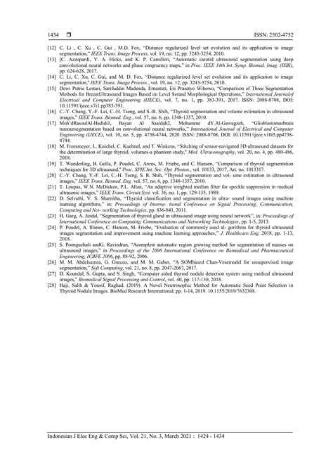 Ultrasound Image Segmentation Through Deep Learning Based Improvised U Net Pdf Thyroid