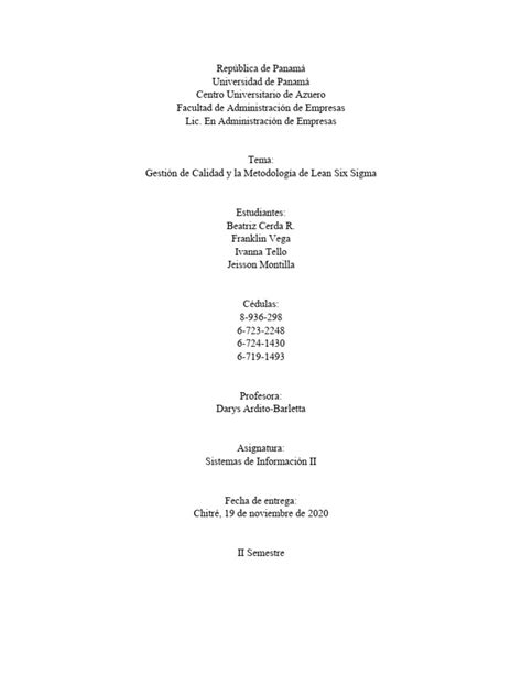Lean Six Sigma Pdf Six Sigma Lean Manufacturing