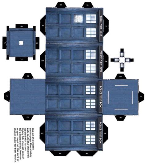 Print Out Paper Tardis