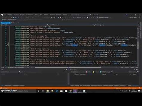 Lezione Imparare Il C Con Visual Studio Studio Youtube