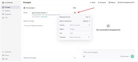 Gpt 4o Search Preview Invalidrequesterror Api Openai Developer
