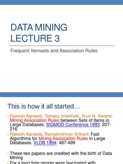 data mining frequent itemsets and association rules pdf data