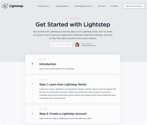 Get Started With Lightstep Observability Lightstep Observability