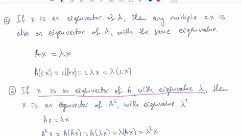 Definitions Eigenvalues And Eigenvectors Youtube