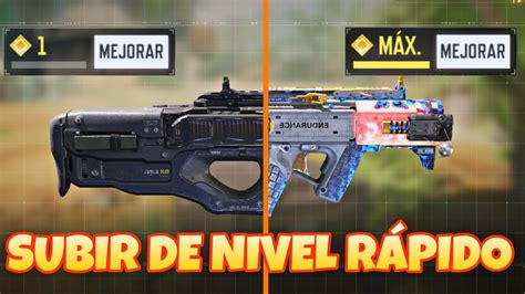 CÓMO SUBIR DE NIVEL TUS ARMAS MUY RÁPIDO COD MOBILE YouTube