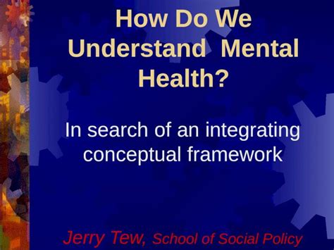 ppt how do we understand mental health in search of an integrating