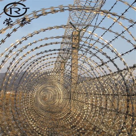 Galvanized Razor Barbed Wire Security Wire Razor Blade Wireconcertina