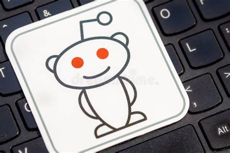 Reddit Mascot Logo Placed On A Laptop Computer Keyboard Snoo Reddit