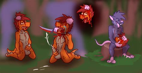 Rule 34 Anthro Axelshane Balls Blood Bodily Fluids Cum Death