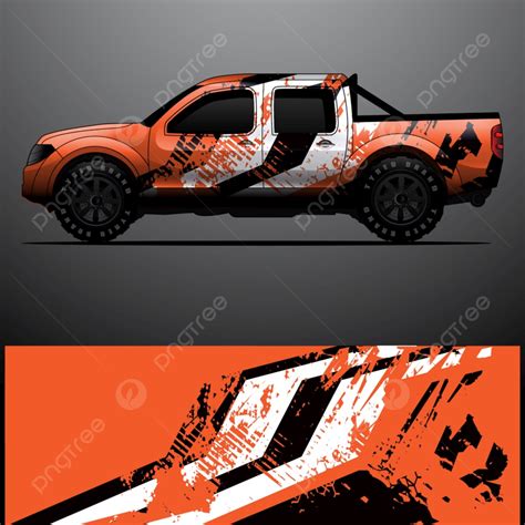Truck Decal Graphic Wrap Vector Mockup Template Download On Pngtree