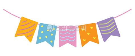 가랜드 생일 생일파티 파티 축제 사진이미지일러스트캘리그라피 해피쩡스작가
