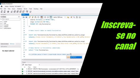 Como Criar Um Banco De Dados Adicionar Tabelas E Exportar Os Dados Do