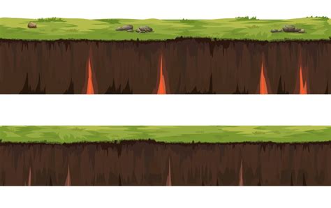 Soil Ground Layers Seamless Campo Dirt Royalty Free Vector