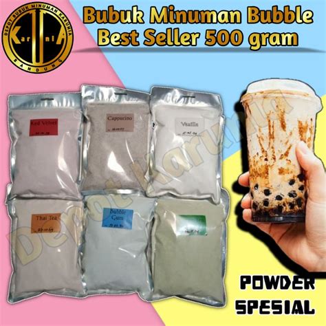 Jual Bubuk Minuman Rasa 500 Gram Spesial Serbuk Minuman Boba Kekinian