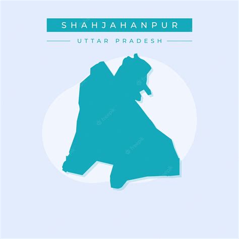 Premium Vector Vector Map Of Shahjahanpur Illustration