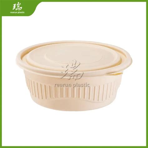 Rearun Disposable Cornstarch Lunch Box China Manufacturing Eco Friendly