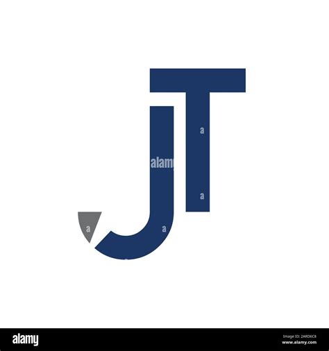 Letter Jt Logo Design Vector Template Initial Linked Letter Design Jt