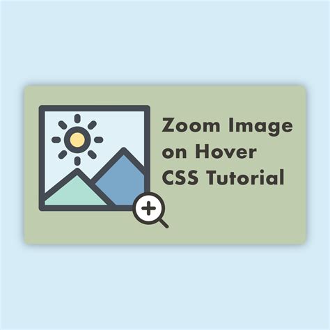 Css Zoom Image On Hover Css Tutorial Css Coding