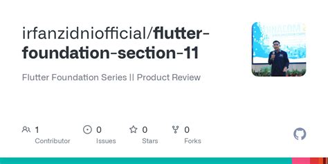 github irfanzidniofficial flutter foundation section 11 flutter