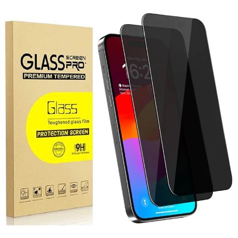 Pack For Iphone Plus Privacy Screen Protector H Anti Spy Dark Tempered Glass Screen