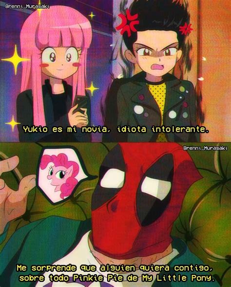 Deadpool Pinkie Pie Negasonic Teenage Warhead And Yukio Marvel And
