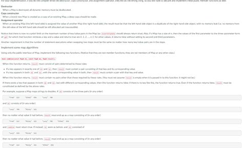 Solved Consider The Following Map Interface Using KeyType Chegg