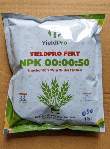 White Powder Potassium Sulphate Npk 00 00 50 Hdpe Bag Packaging Size