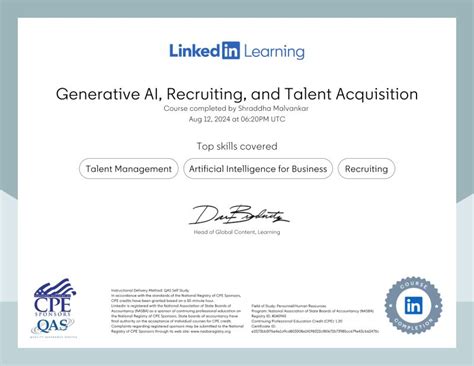 Shraddha Malvankar On Linkedin Certificate Of Completion