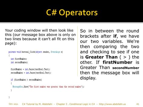 Ppt Chapter 3 Conditional Logic In C Net Powerpoint Presentation