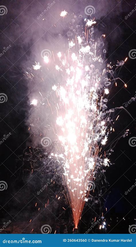 Diwali Phathaka A Spark Firework That Burns With Emitting Bright