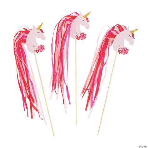 Valentine Unicorn Wands 6 Pc Oriental Trading