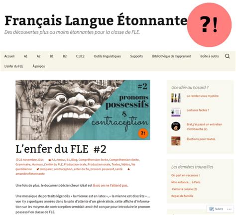 Le moteur du FLE sur le thème FLE