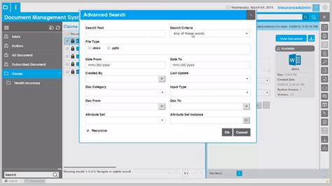 Vienna Advantage Document Management Module Advanced Search Vienna