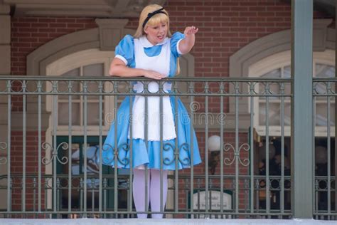 Alice Waving From The Balcony At Walt Disney World Railroad At Magic