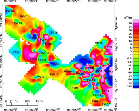 First Vertical Derivative Anomaly Fv Map Generated From Rtp Of