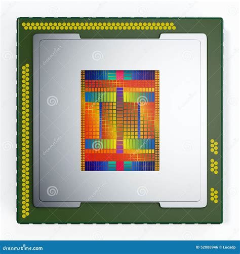 Central Processing Unit Cpu Stock Illustration Illustration Of