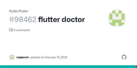 flutter doctor · issue 98462 · flutter flutter · github