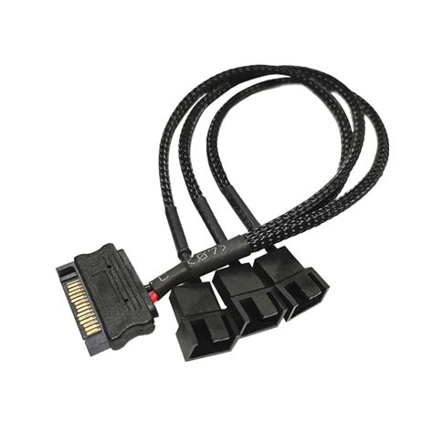 ⚡🔥 สาย Y สายแปลง Sata To 3 4 Pin Pwm Molex To 3 4 Pin Pwm 🔥⚡ Shopee