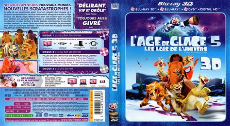 BLU RAY JAQUETTES BLU RAY L âge de glace les lois de l Univers 3D