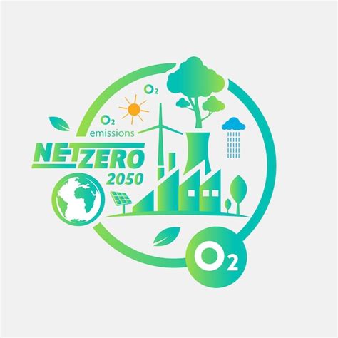 Premium Vector Net Zero And Carbon Neutral Concept Carbon Neutrality