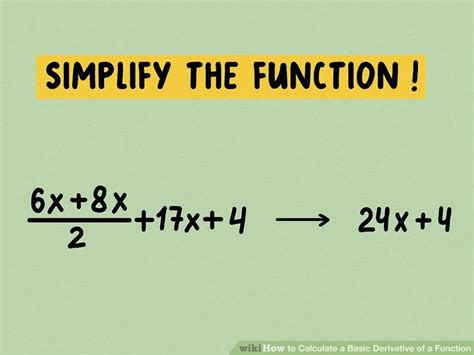 How To Calculate A Basic Derivative Of A Function Steps