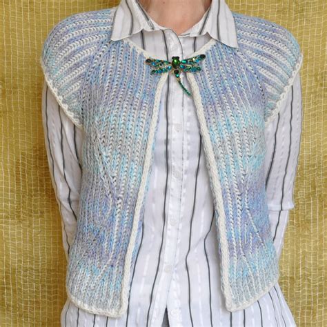 Vest Hand Knit Vest Womens Vest Brioche Stitch Warm Vest Etsy