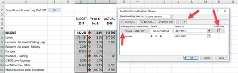 pause switch off conditional formatting in ms excel za