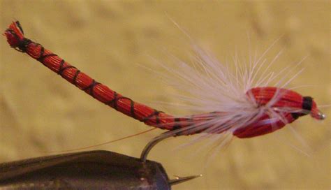 Red Damsel Dry Fly Feathergirl