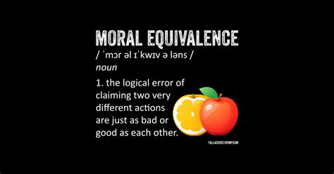 Moral Equivalence Fallacy Logical Fallacy Posters And Art Prints Teepublic