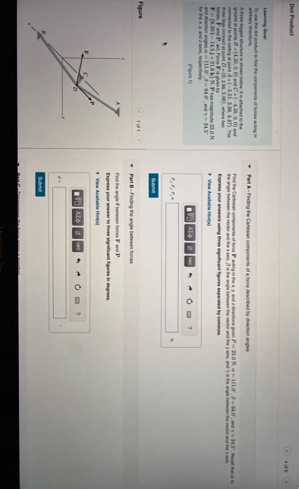 solved dot product 400 part a finding the cartesian